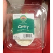 Hannaford Snack Tray, Celery, With Light Ranch Dip: Calories, Nutrition ...