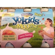 Stonyfield Organic YoKids Smoothie, Very Berry: Calories, Nutrition ...