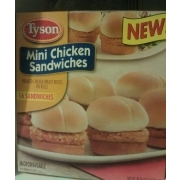 Tyson Mini Chicken Sandwiches: Calories, Nutrition Analysis & More ...