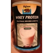 Big Bear Natural Foods Whey Protein, Unsweetened, Unflavored: Calories ...