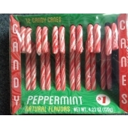 Family Dollar Candy Canes, Peppermint: Calories, Nutrition Analysis ...