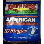 Joseph Farms Cheese, American Singles: Calories, Nutrition Analysis ...