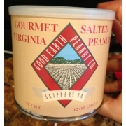 Good Earth Peanut Co. Peanuts, Virginia, Salted: Calories, Nutrition ...