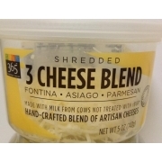 365 Everyday Value 3 Cheese Blend Shredded, Fontina, Asiago, Parmesan ...