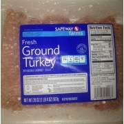 Safeway Fresh Ground Turkey: Calories, Nutrition Analysis & More ...