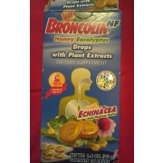 Broncolin Drops With Plant Extracts, Honey Eucalyptus: Calories ...
