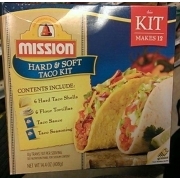 Mission Hard & Soft Taco Kit, 6 Shells & 6 Tortillas W/Sauce ...