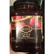 Private Selection Triple Berry Preserves: Calories, Nutrition Analysis & More | Fooducate