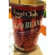Food Club Baked Beans, Country Style: Calories, Nutrition Analysis ...
