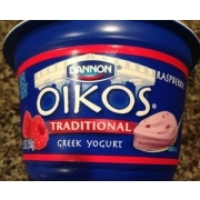 Dannon Oikos Traditional Greek Yogurt, Raspberry: Calories, Nutrition ...