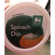 Food Lion Spinach Dip: Calories, Nutrition Analysis & More | Fooducate