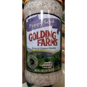 Golding Farms Sweet And Creamy Dressing, Poppy Seed: Calories ...