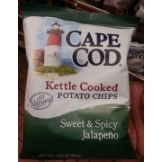 Cape Cod Potato Chips, Kettle Cooked, Sweet & Spicy Jalapeno: Calories ...