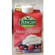 Tuscan Dairy Farms Ultra Pasteurized Heavy Cream: Calories, Nutrition ...