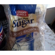 Giant Eagle Sugar 100% Pure, Brown: Calories, Nutrition Analysis & More ...