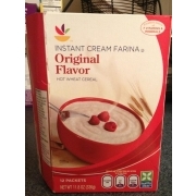 Giant Wheat Cereal, Hot, Original, Instant Cream Farina: Calories ...