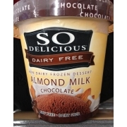 So Delicious Dairy Free Chocolate Almond Milk Frozen Dessert: Calories ...