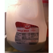 IGA Whole Milk: Calories, Nutrition Analysis & More | Fooducate