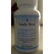 Body First Probiotic Supplement for Intestinal Health: Calories ...