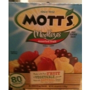 Mott's Medleys Assorted Fruit Snacks: Calories, Nutrition Analysis & More | Fooducate