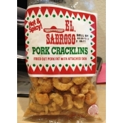 El Sabroso Hot & Spicy Pork Cracklins: Calories, Nutrition Analysis ...