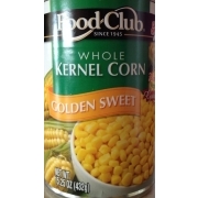 Food Club Corn, Whole Kernel Golden Sweet: Calories, Nutrition Analysis ...