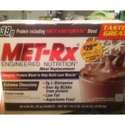 Met-Rx Protein Powder, Meal Replacement, Extreme Chocolate: Calories ...