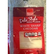 Harris Teeter White Sharp Cheddar, Deli Style: Calories, Nutrition ...