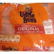 Uncle Ben's Enriched Parboiled Rice, Long Grain, Original: Calories ...