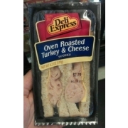 Deli Express Oven Roasted Turkey Cheese Sandwich: Calories, Nutrition ...
