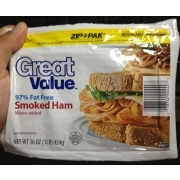 Great Value Smoked Ham: Calories, Nutrition Analysis & More | Fooducate
