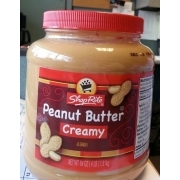 ShopRite Creamy Peanut Butter Spread: Calories, Nutrition Analysis ...
