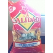 Calidad Brand Mexican Restaurant Style Corn Tortilla Chips: Calories ...