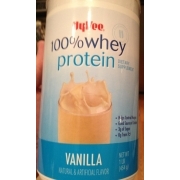 HyVee 100% Whey Protein, Vanilla: Calories, Nutrition Analysis & More ...