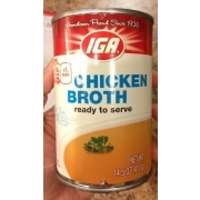 IGA Broth, Chicken: Calories, Nutrition Analysis & More | Fooducate