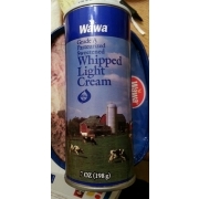 Wawa Whipped Cream, Light, Grade A, Sweetened: Calories, Nutrition ...