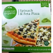 Simple Truth Organic Spinach & Feta Pizza: Calories, Nutrition Analysis ...