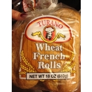 Turano Wheat French Rolls: Calories, Nutrition Analysis & More | Fooducate