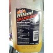 Hiland Orange Juice: Calories, Nutrition Analysis & More | Fooducate