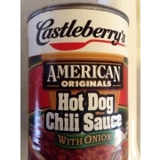 Castleberry's Originals Hot Dog Chili Sauce With Onion: Calories ...