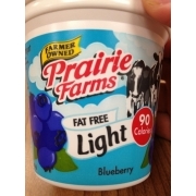 Prairie Farms Yogurt, Light, Non-fat, Blueberry: Calories, Nutrition ...