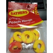 Sathers Peach Rings Candy: Calories, Nutrition Analysis & More | Fooducate
