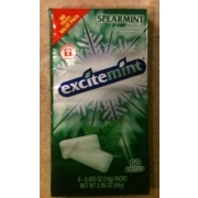 Excitemint Spearmint Gum: Calories, Nutrition Analysis & More | Fooducate