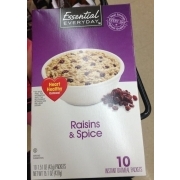 Essential Everyday Raisins & Spice Cereal: Calories, Nutrition Analysis ...