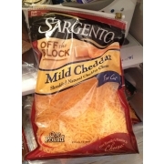 Sargento Cheese, Shredded, Mild Cheddar: Calories, Nutrition Analysis ...