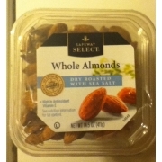 Safeway Select Almonds, Whole, Dry Roasted With Sea salt: Calories ...