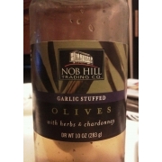 Nob Hill Trading Olives, Garlic Stuffed: Calories, Nutrition Analysis ...