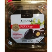 Safeway Select Almonds, Covered In Milk And Dark Chocolate: Calories ...
