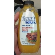 Great Value Mustard, Southwest Spicy, All Natural: Calories, Nutrition ...