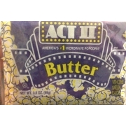 Act II Microwave Popcorn, Butter: Calories, Nutrition Analysis & More ...